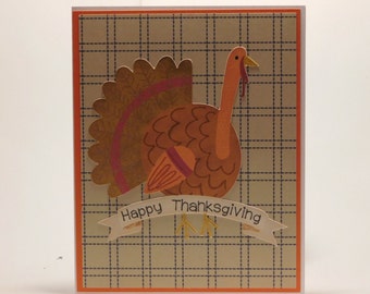 Happy Thanks Giving Turkey Thanksgiving Card Blank Greeting - Etsy