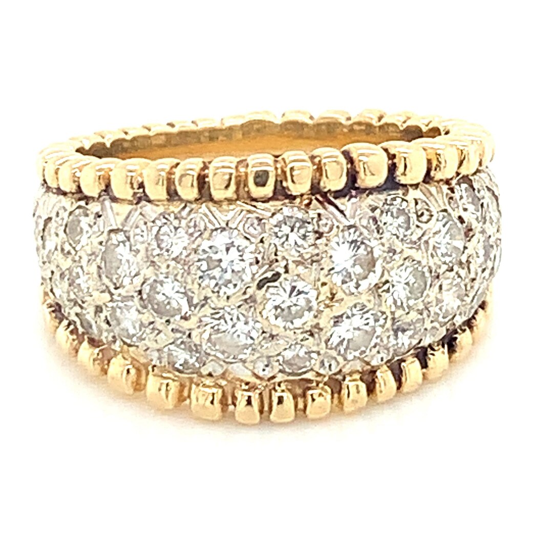 Pave Set Diamond Ring - Etsy