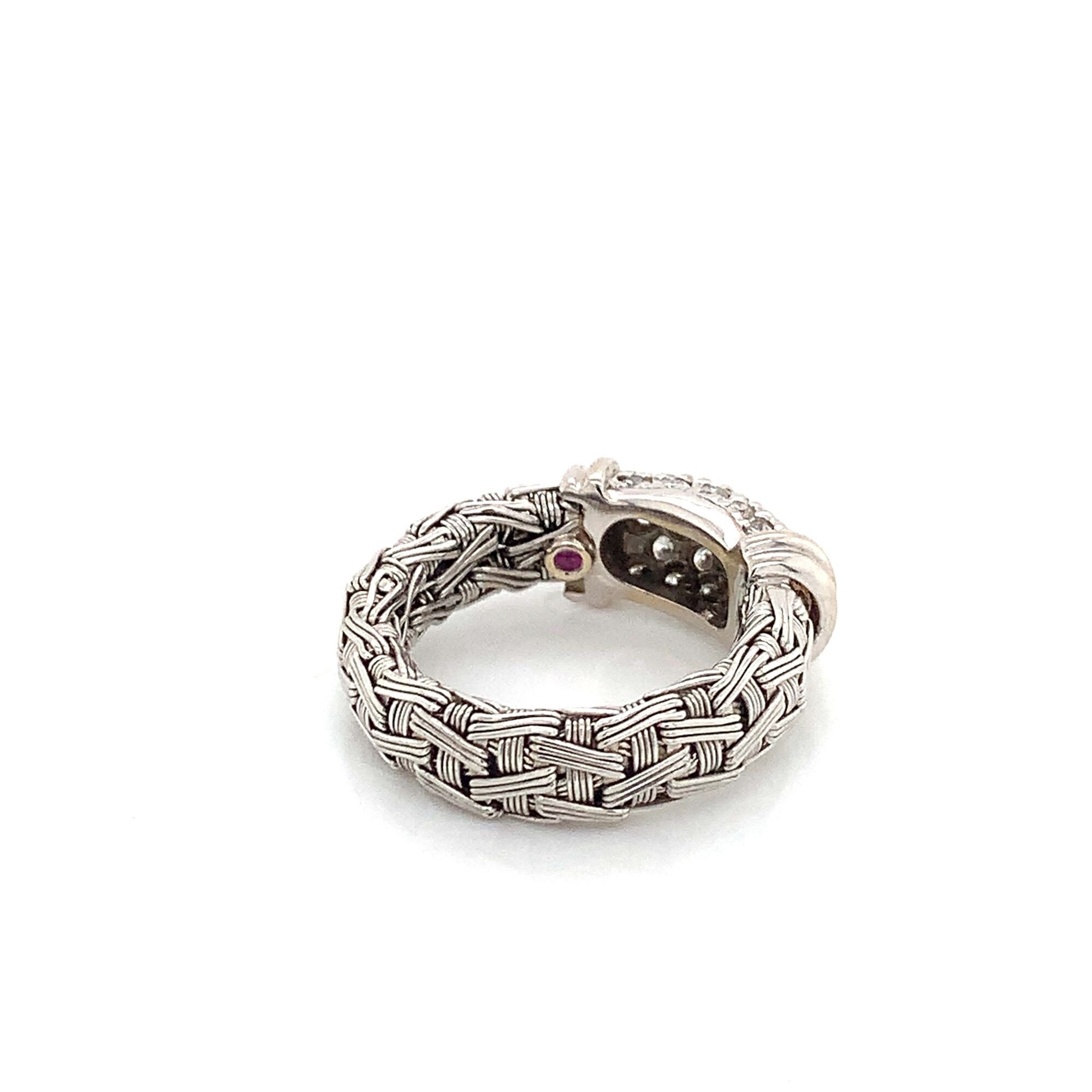 Roberto Coin Woven Ring - Etsy