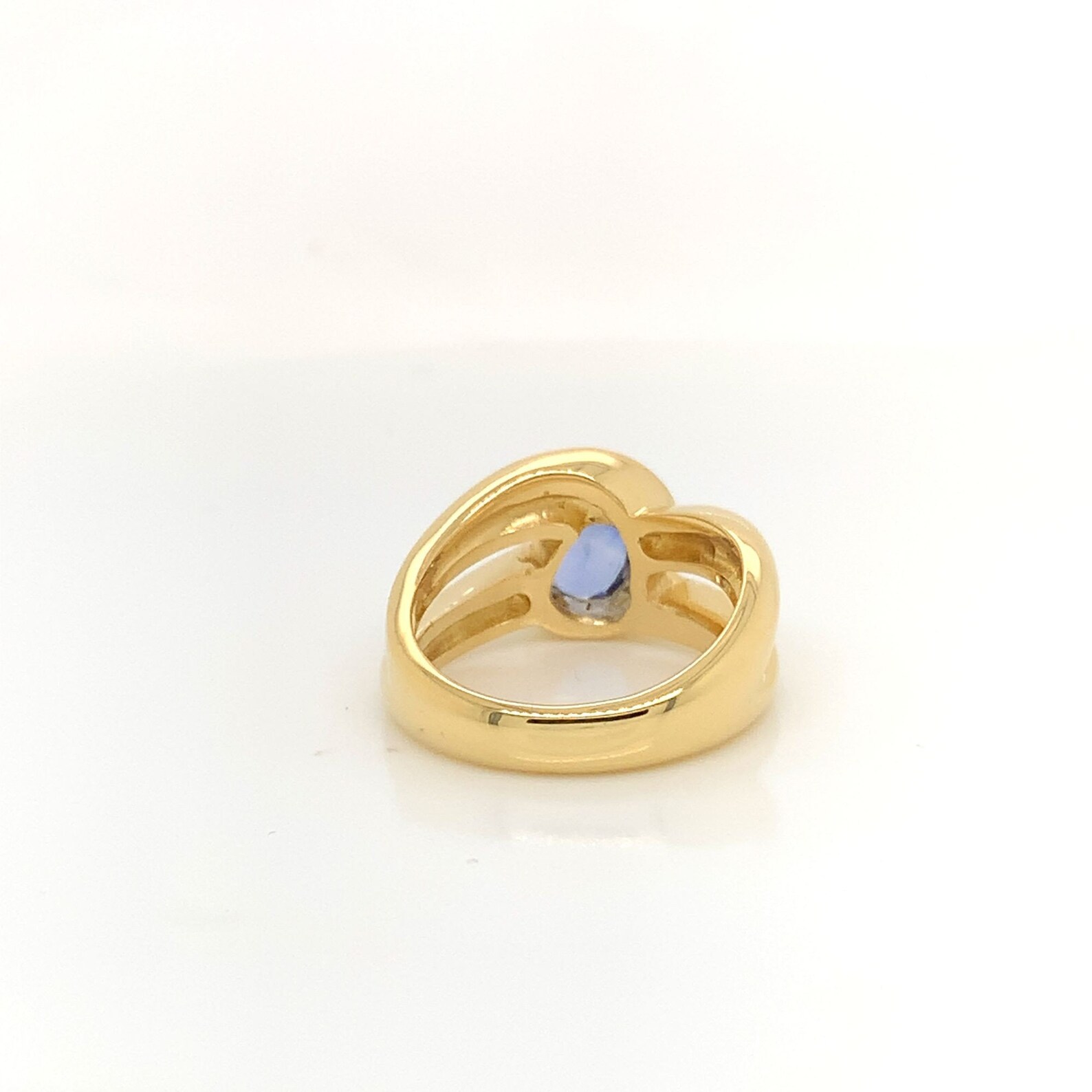 Sapphire Bezel Set Ring - Etsy
