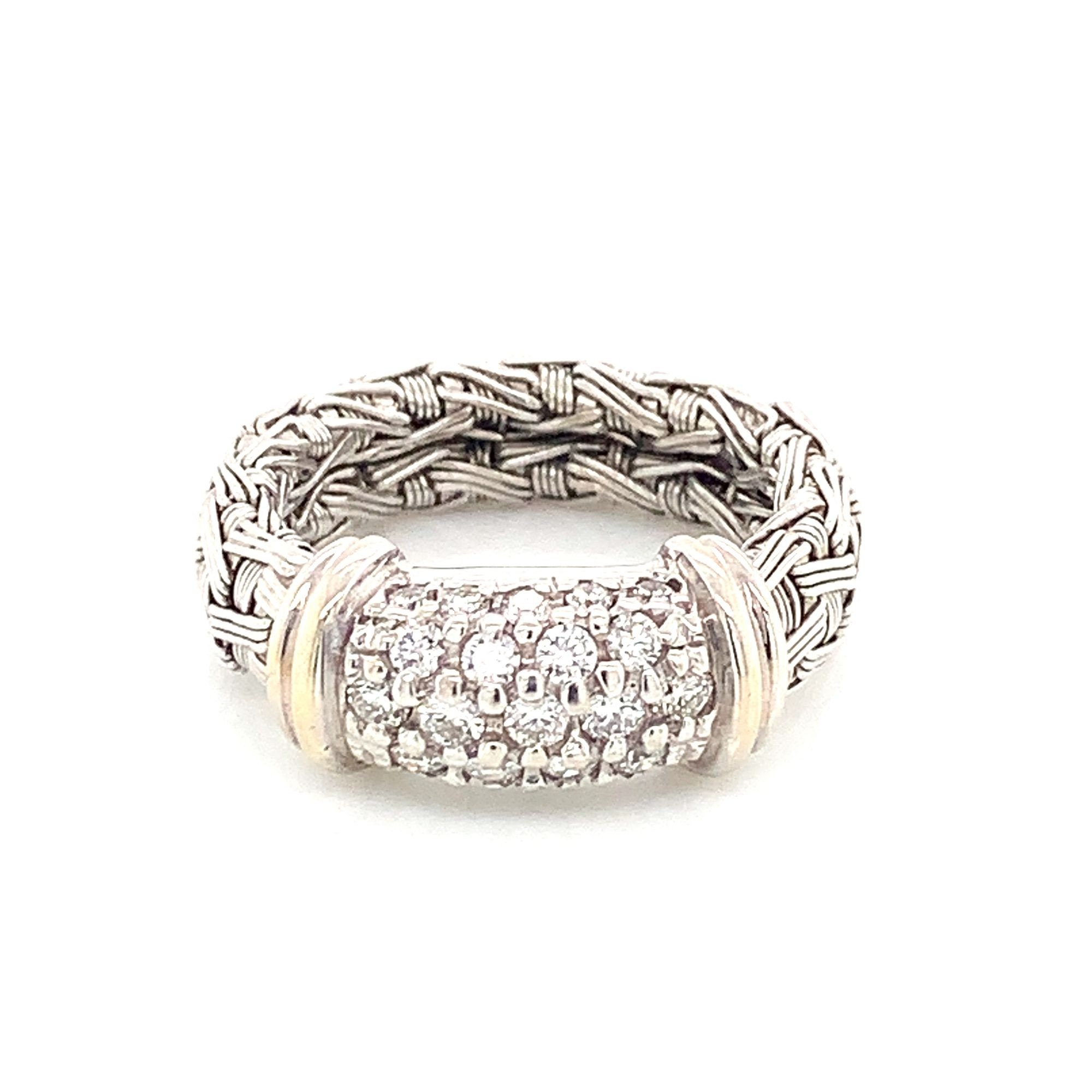 Roberto Coin Woven Ring - Etsy