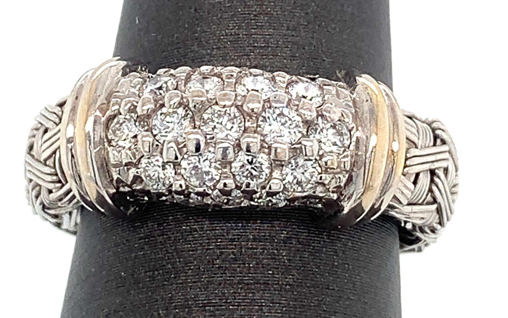 Roberto Coin Woven Ring - Etsy