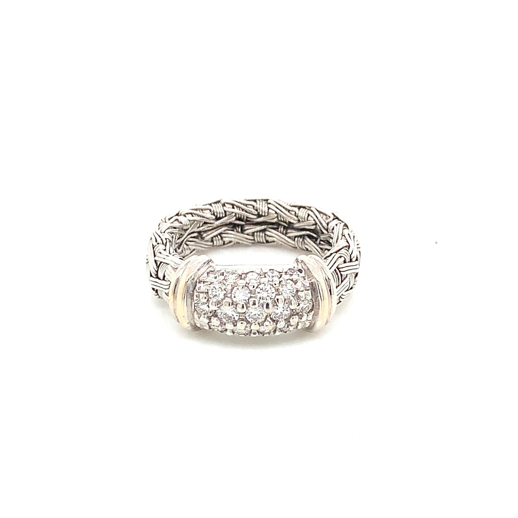 Roberto Coin Woven Ring - Etsy