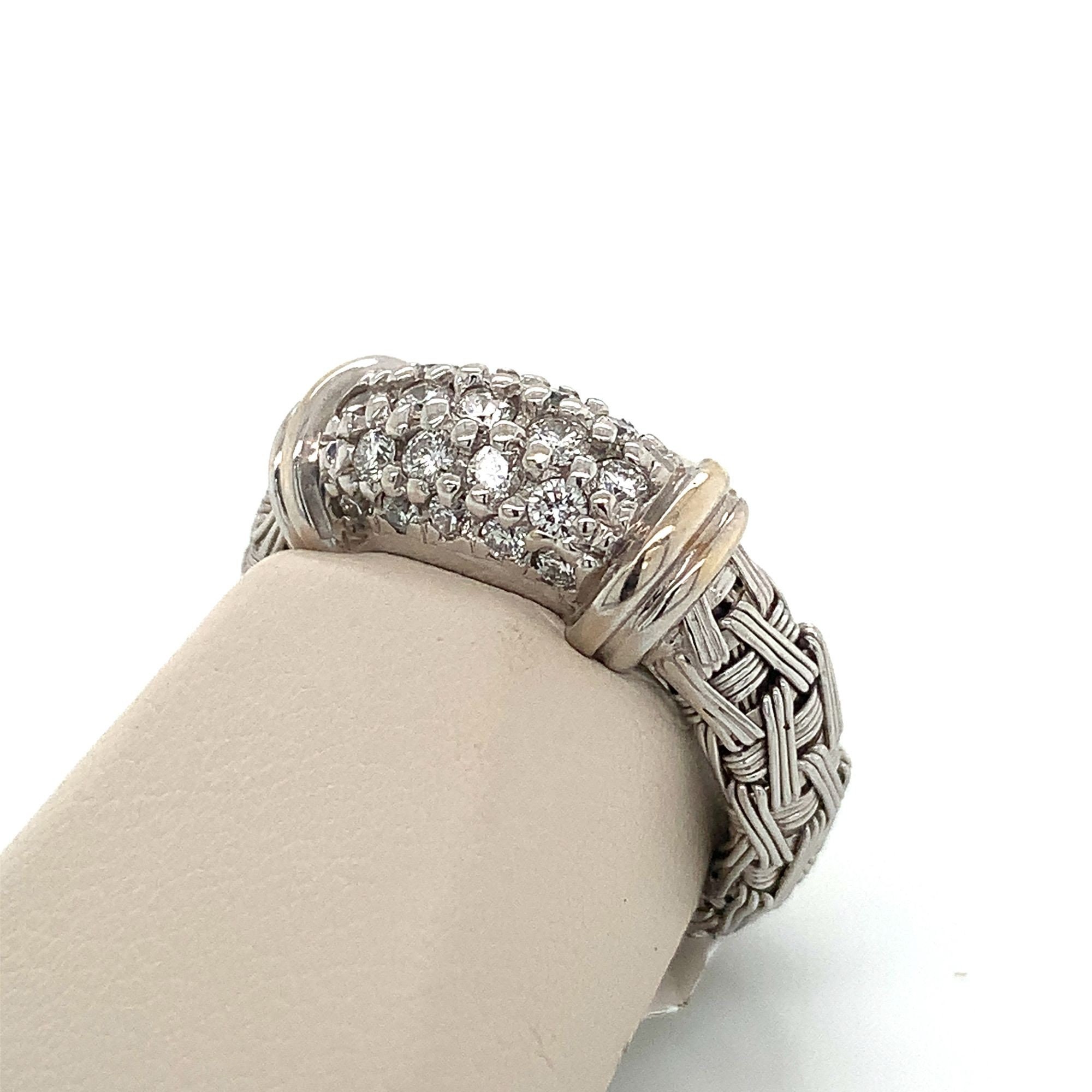 Roberto Coin Woven Ring - Etsy