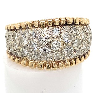Pave Set Diamond Ring - Etsy