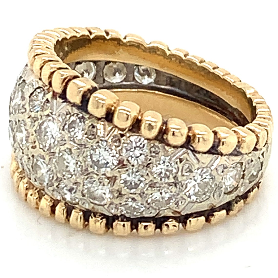 Pave Set Diamond Ring - Etsy
