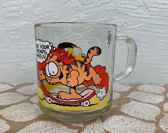 Garfield coffee cup | Etsy
