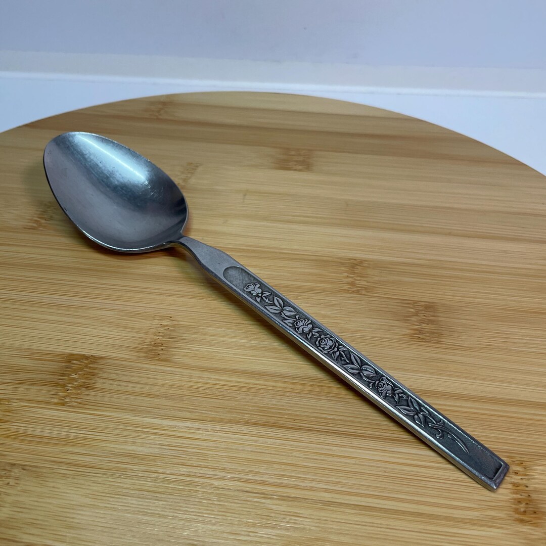 Vintage Maria Grande Tablespoon Serving Spoon Stainless Steel Japan Mid ...