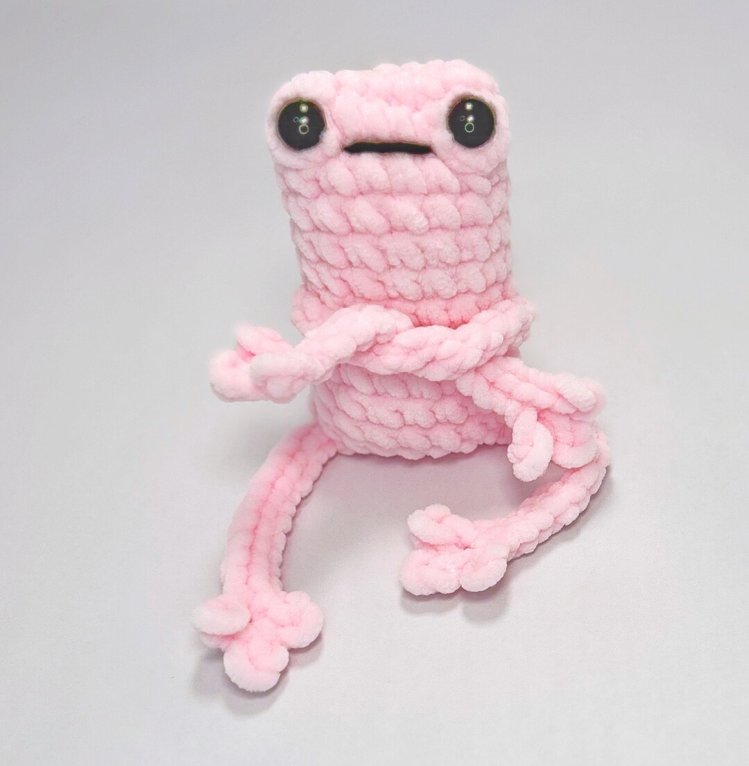 Frog Froggie Froggy Buddy Friend Handmade Crochet Plushie Stuffed ...
