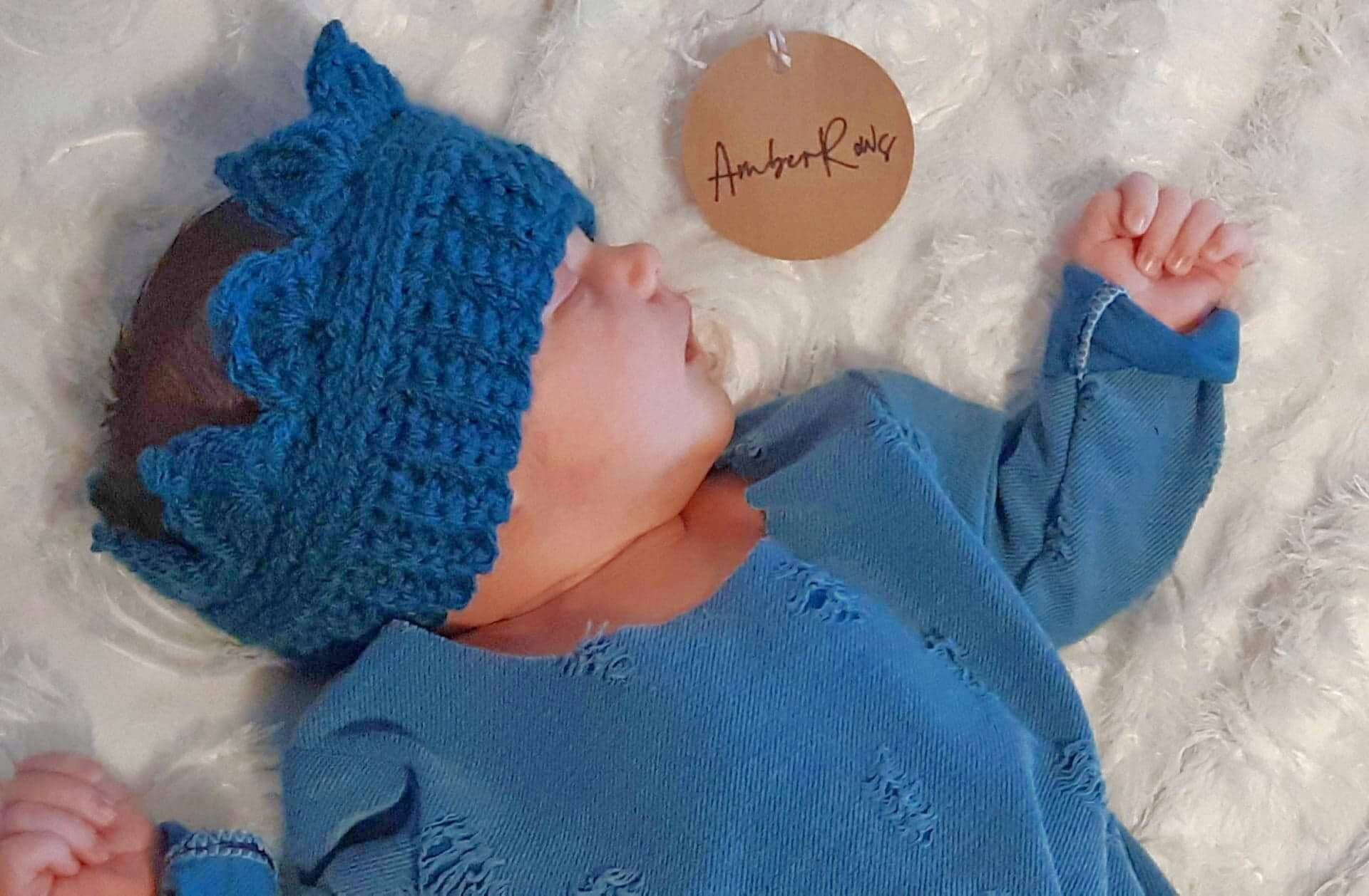 Newborn Baby Crown Ear Warmer Headband Head Wrap Finished - Etsy