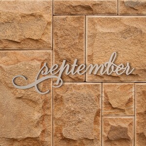 Word Cutout "september" - Cutout, Home Decor, Unfinished and Available ...