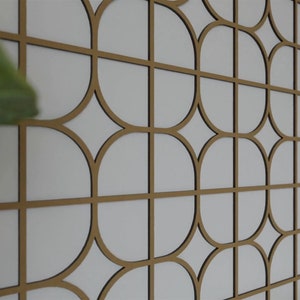 Custom Wood 3D Wall Lattice Panels Wall and Ceiling Decor, Paintable - Etsy
