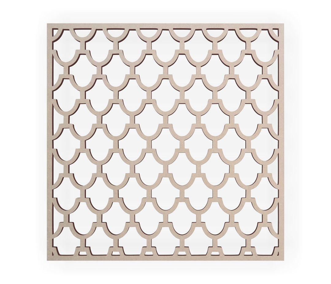Wood Roof Shingle Decor Fretwork Panel - Mandala Wall Art for Home ...