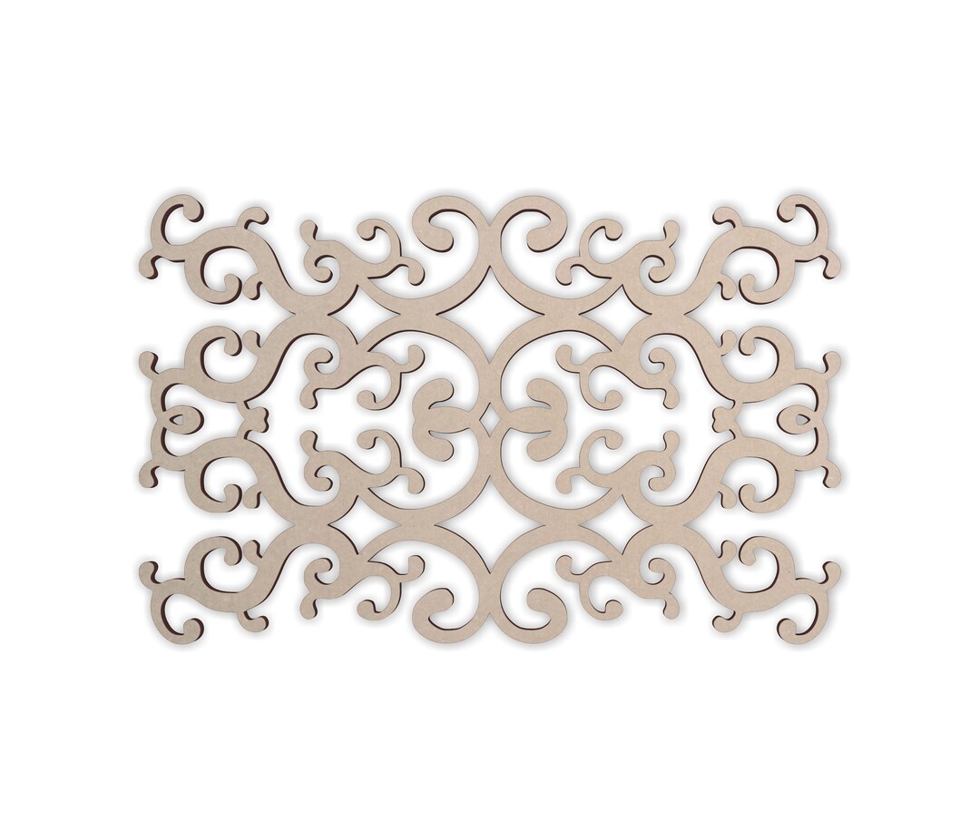 Wooden Shape Swirl Panel, Wooden Cutout, Wall Art, Home Decor, Wall ...