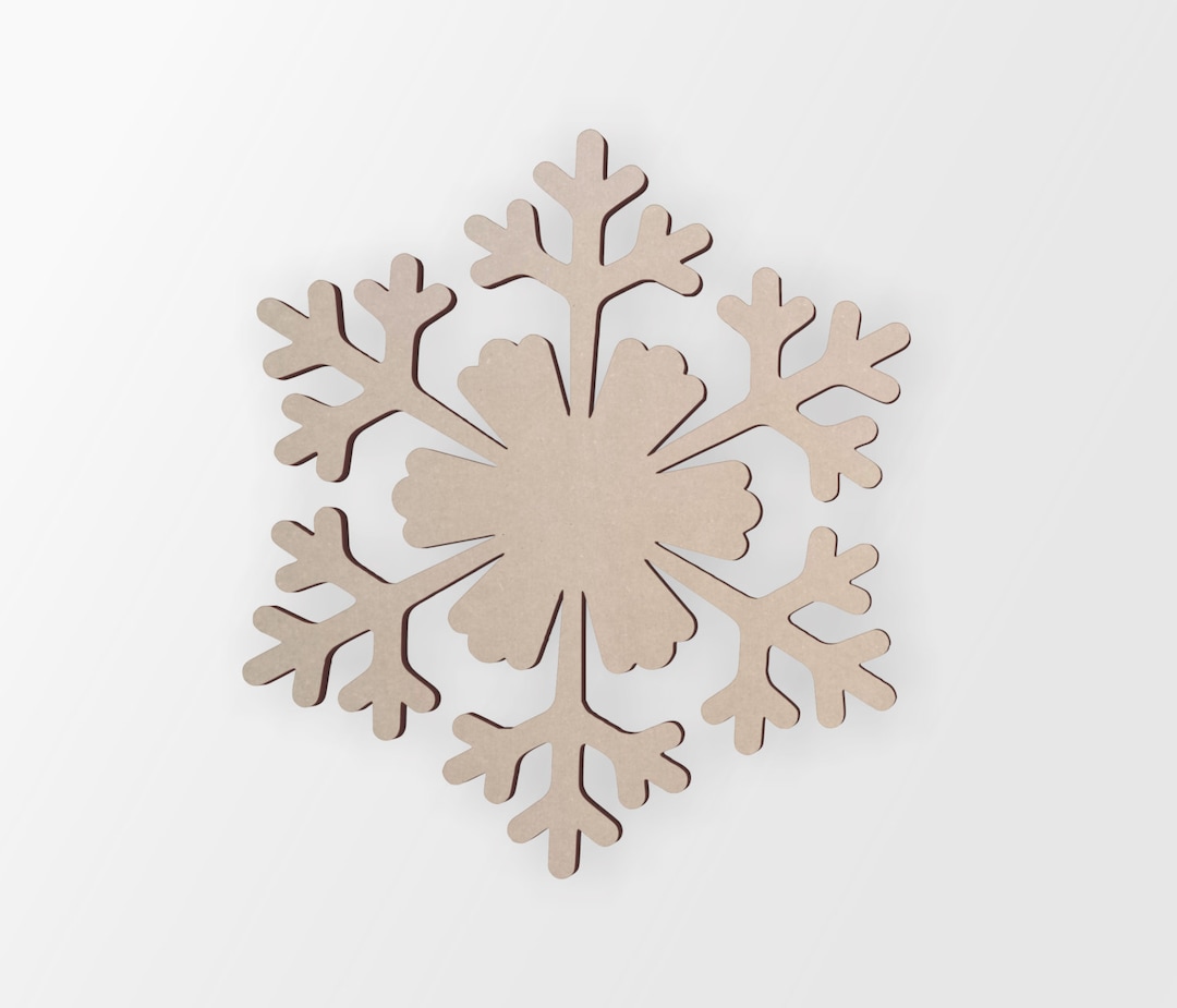 Wooden Snowflake - Cutout, Home Decor, Unfinished and Available in Many ...