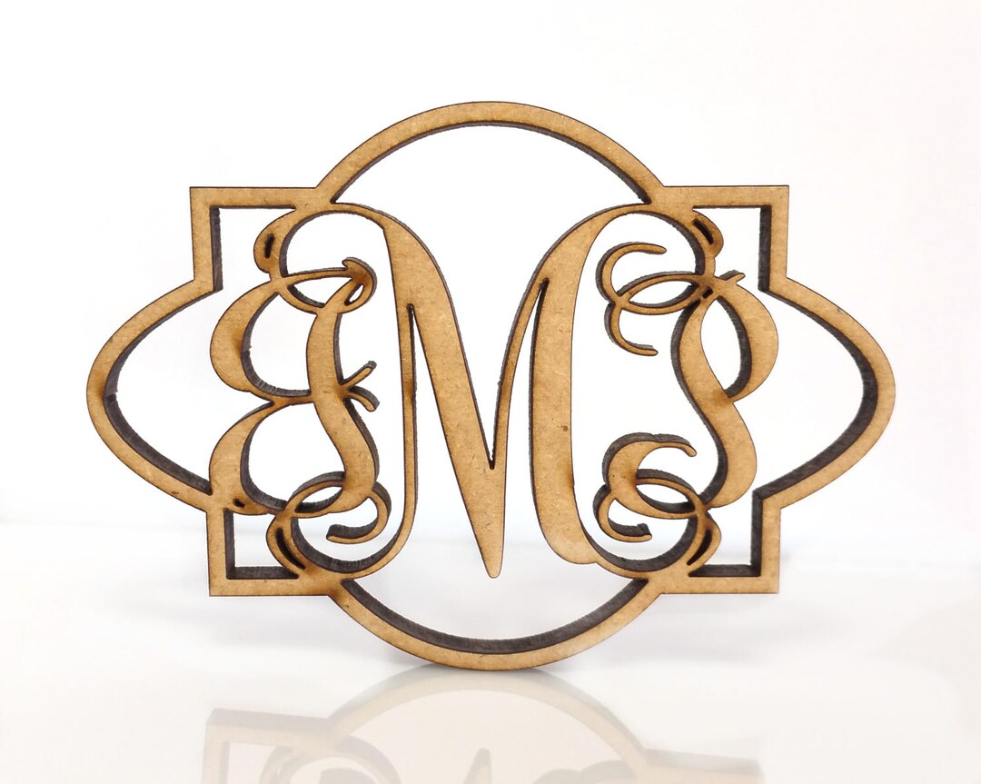 Wooden Monogram for Front Door | Wooden Letter for Above Bed | Wood ...