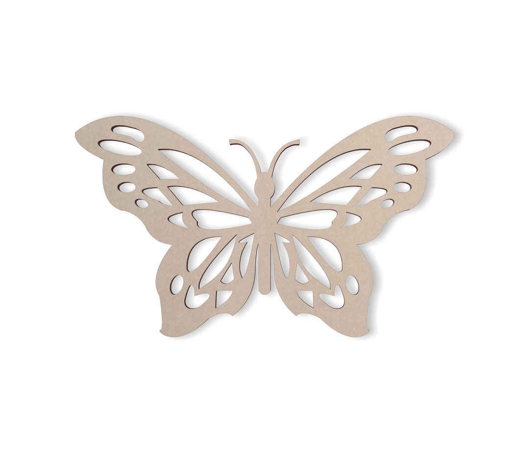 Wooden Butterfly Cutout: Unfinished MDF Wall Decor - Etsy