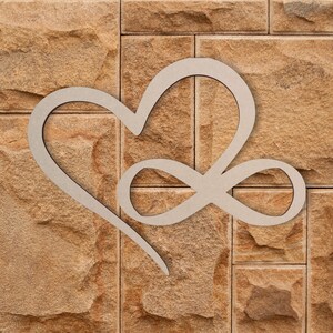 Wooden Infinity Heart Wall Decor - Unfinished MDF Craft Shape - Etsy