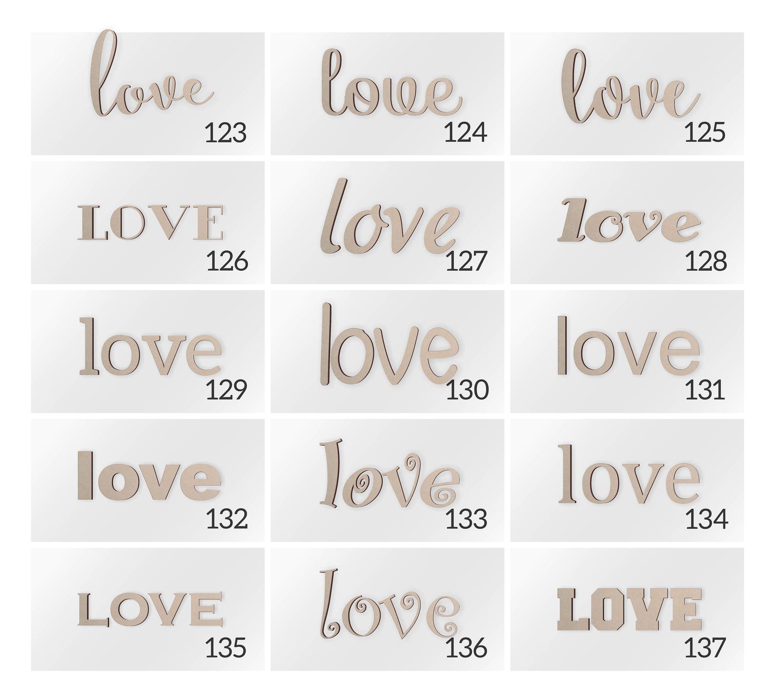 Live Laugh Love Wooden Wall Decor: Unfinished MDF Connected Words - Etsy