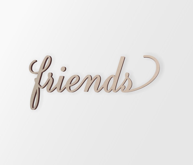 FRIENDS Wall Decor Word Cutout friends Cutout - Etsy