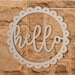 Wooden Sign hello Cutout, Home Decor, Unfinished and Available From 4 ...