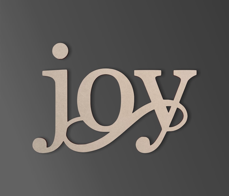 Wall Hanging Word Art joy Cutout Home Decor - Etsy