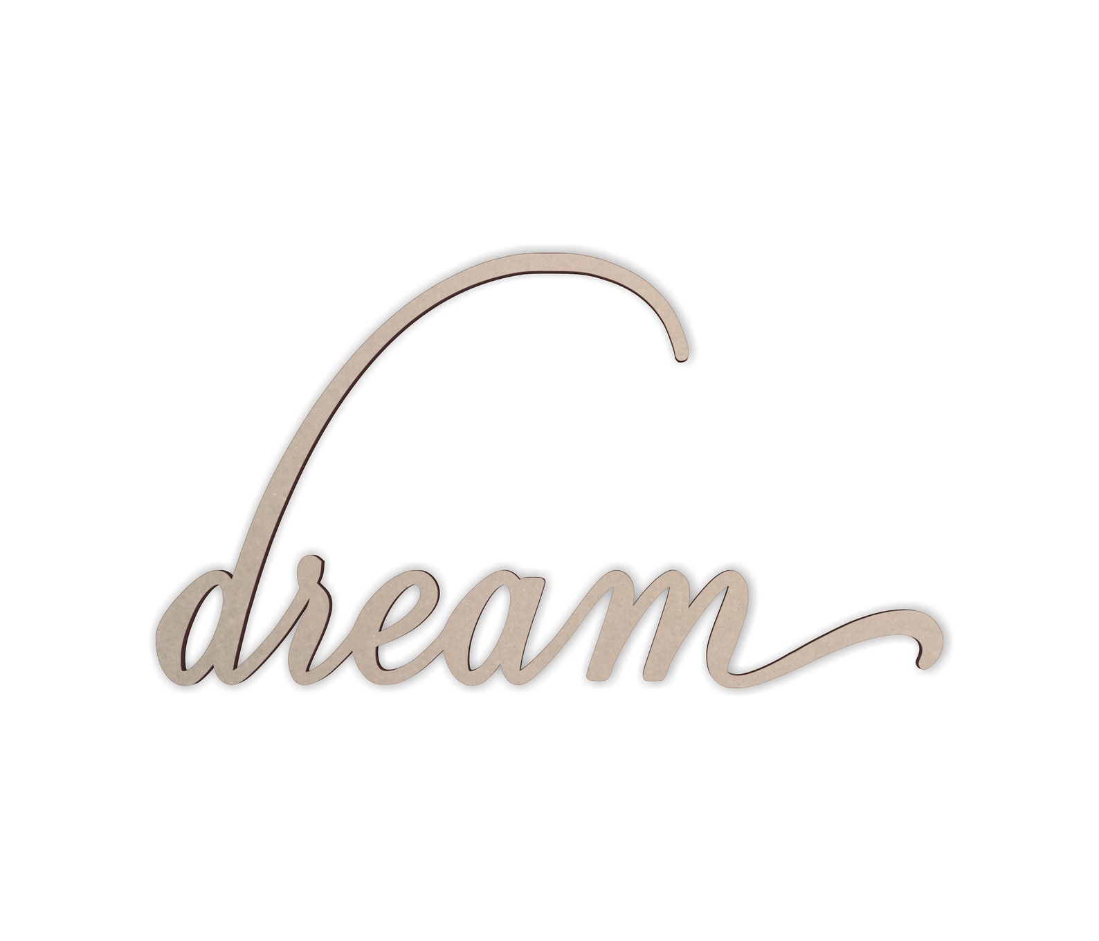 DREAM Wall Decor Word Cutout, Home Decor, Unfinished and Available in ...