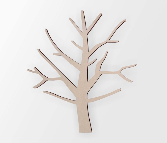Wooden Tree Shape Cutout Home Decor Unfinished and - Etsy