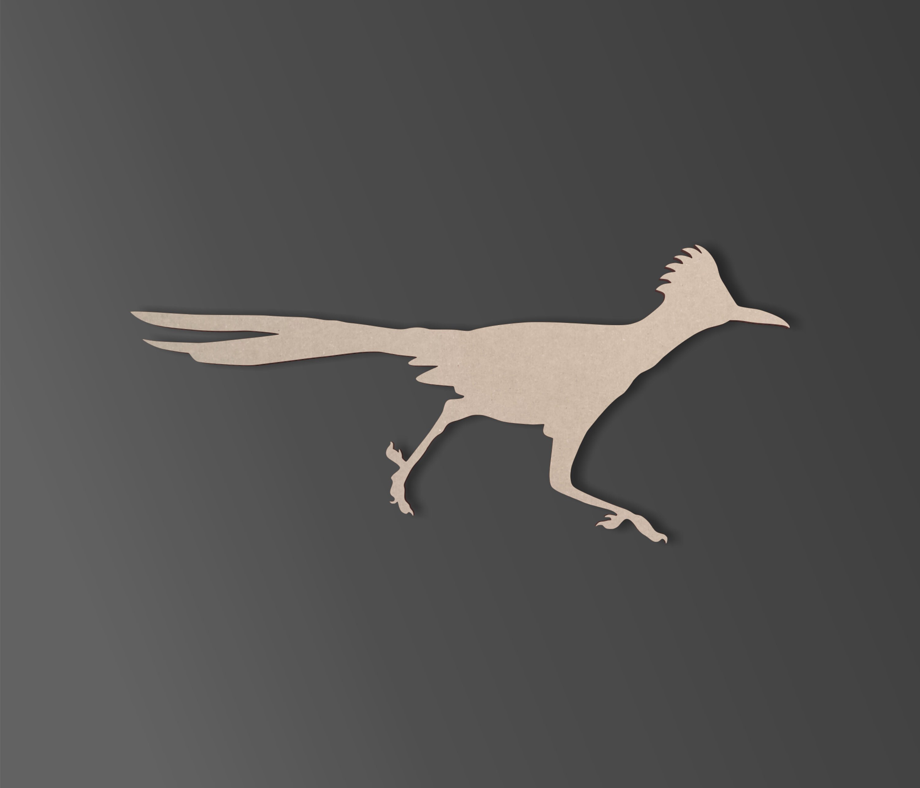 Wooden Roadrunner Wall Decor: Laser Cut Animal Cutout - Etsy