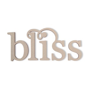 Bliss Wall Decor Word - Cutout, Home Decor, Unfinished and Available in ...