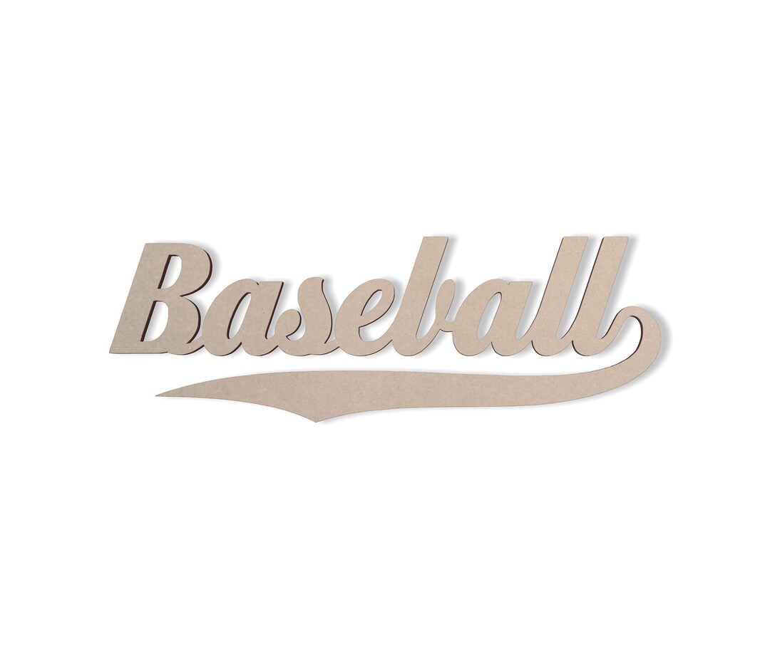 Baseball Wall Hanging Word Cutout "football" - Cutout, Home Decor ...