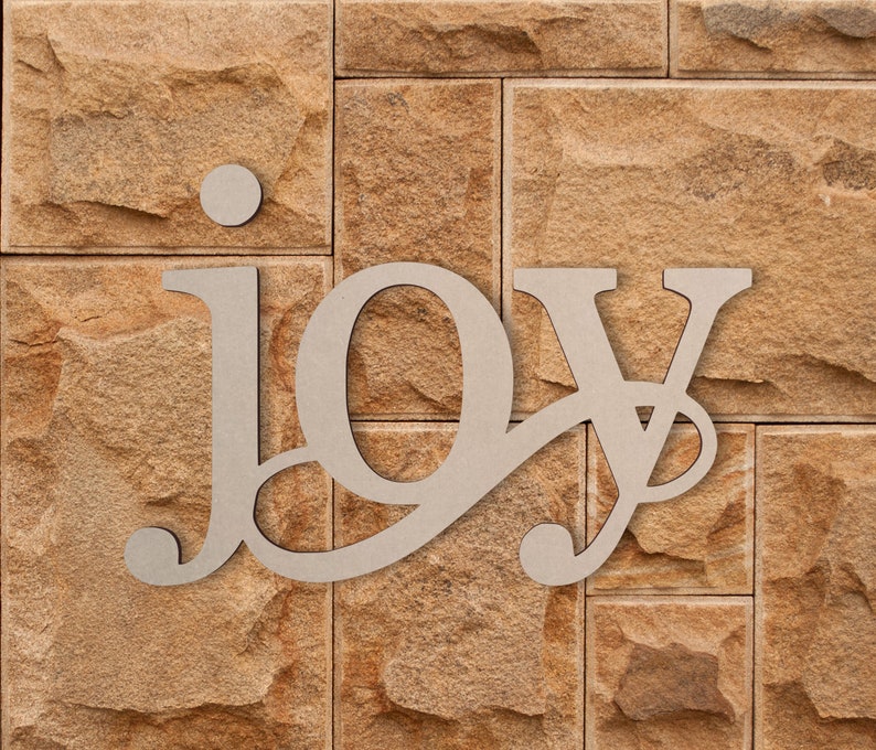 Wall Hanging Word Art joy Cutout Home Decor - Etsy