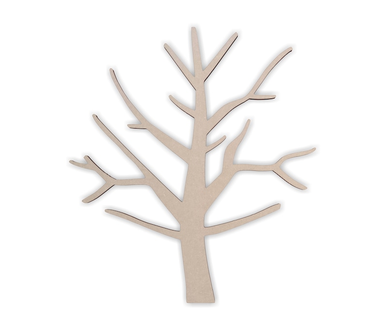 Wooden Tree Shape - Cutout, Home Decor, Unfinished and Available in ...