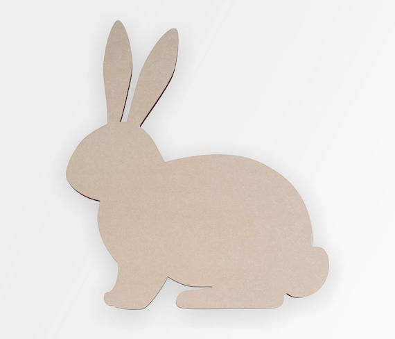 Wooden Shape Rabbit Rabbit Wooden Cutout Rabbit Wall Art - Etsy