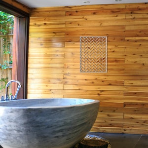 Wood Fishbone Lattice - Mandala Wall Art for Home Decor, Wall Panels ...