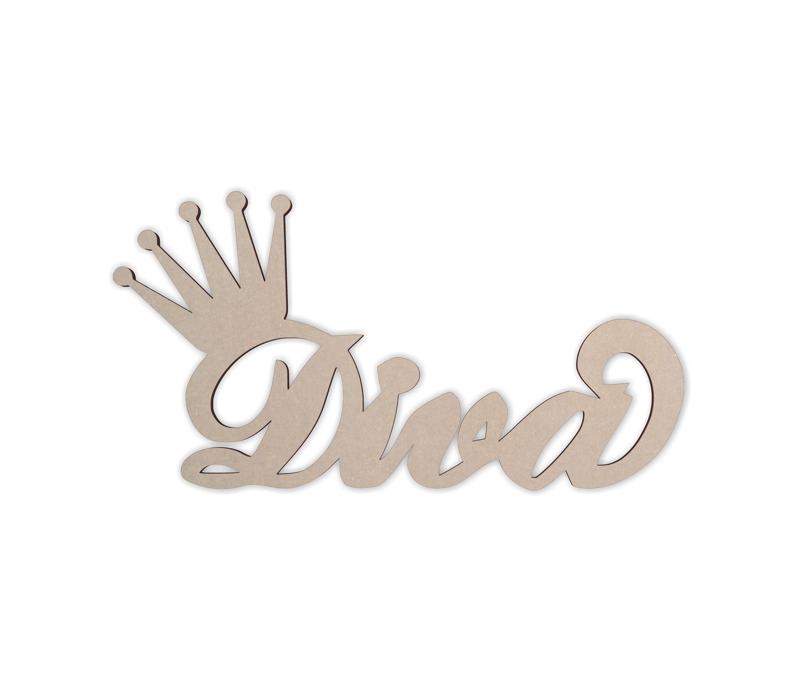 DIVA Wall Art Wooden Cutout Home Decor Unfinished and - Etsy