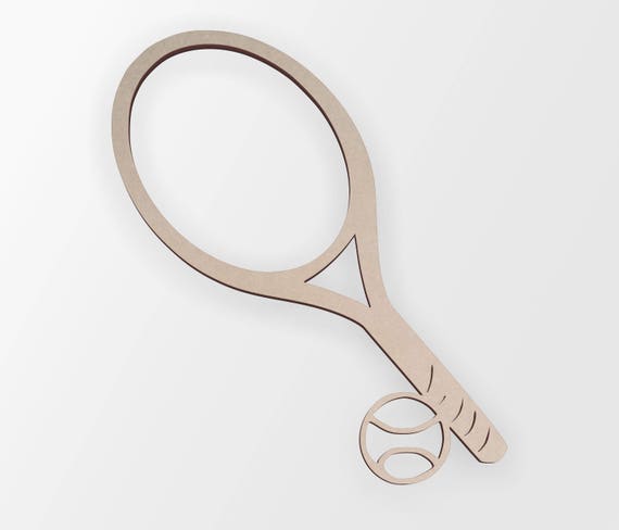 Wooden Shape Tennis Cutout Wooden Cutout Wall Art Home - Etsy
