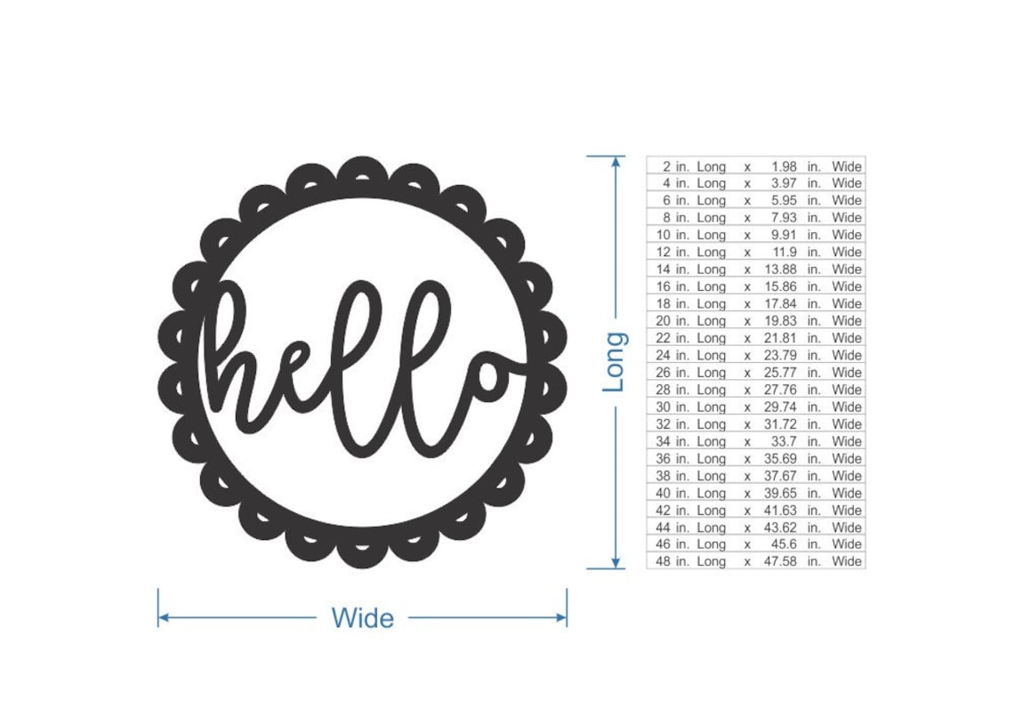 Wooden Sign hello Cutout Home Decor Unfinished - Etsy