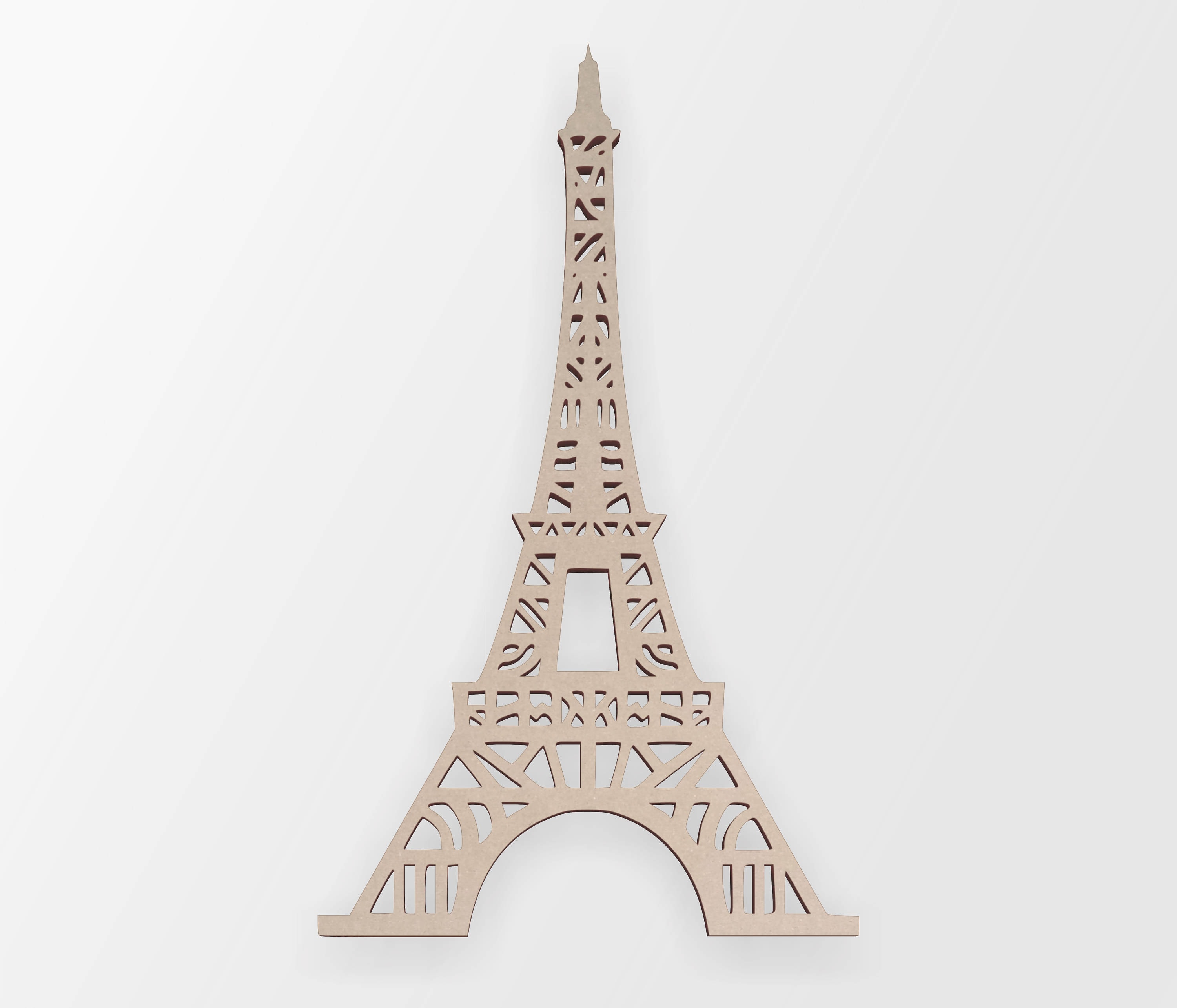 Wooden Shape Eiffel Tower Wooden Cutout Wall Art Home - Etsy
