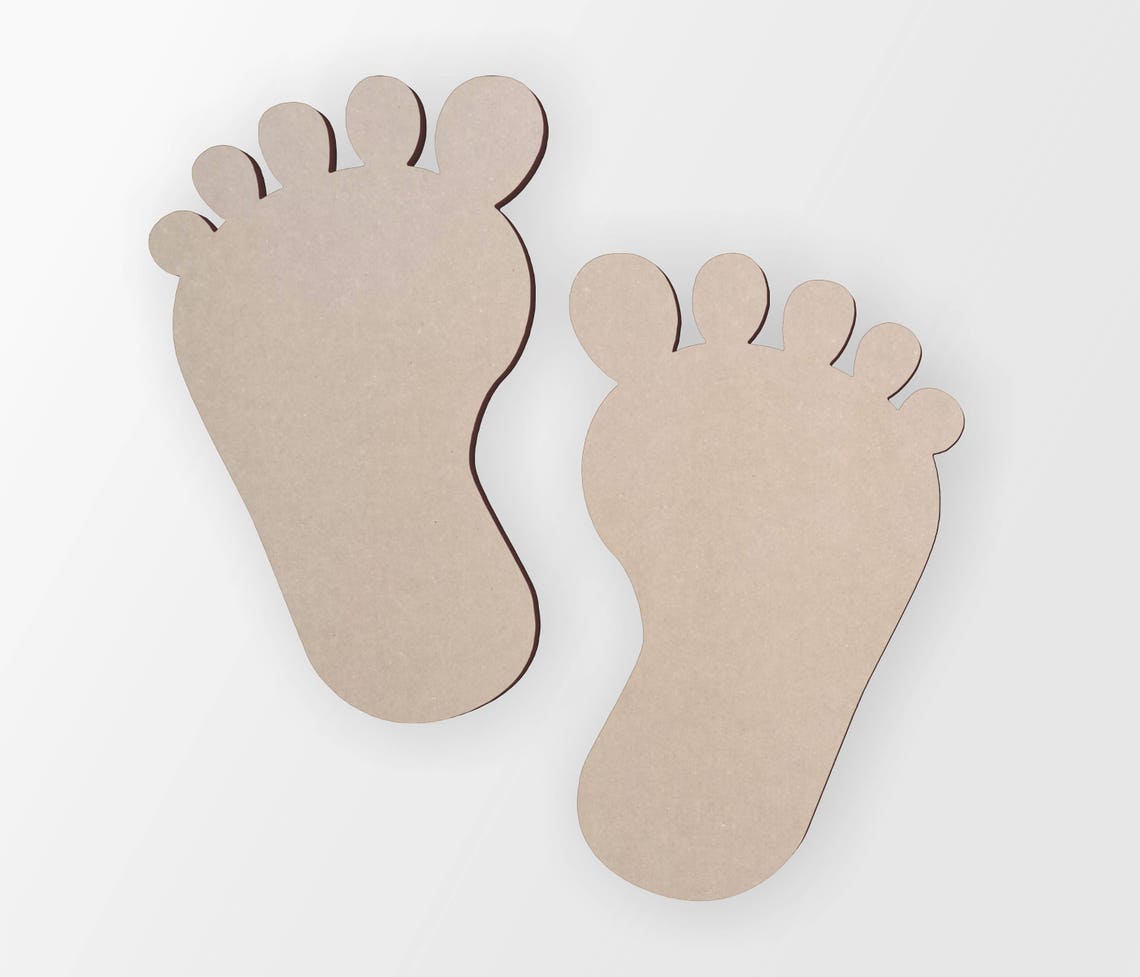 Wooden Feet Cutout Home Decor Beach Decor Kid's Room | Etsy