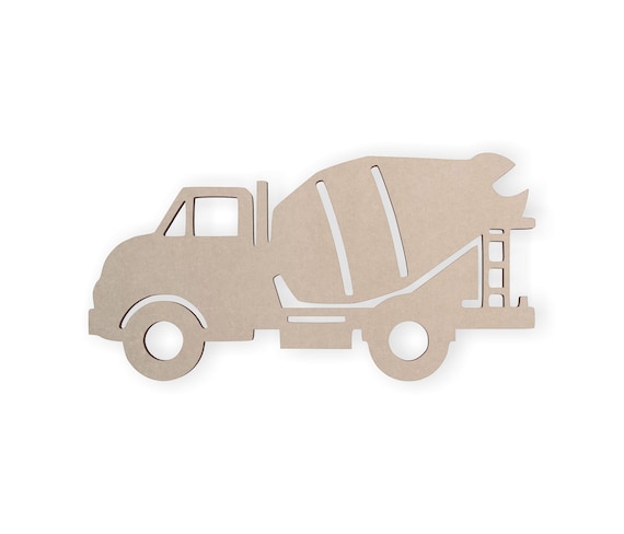 Construction Decor Cement Mixer Cutout Boys Wall Hanging | Etsy