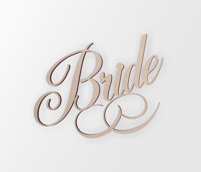 Bride Wedding Decor Word Cutout bride Cutout - Etsy