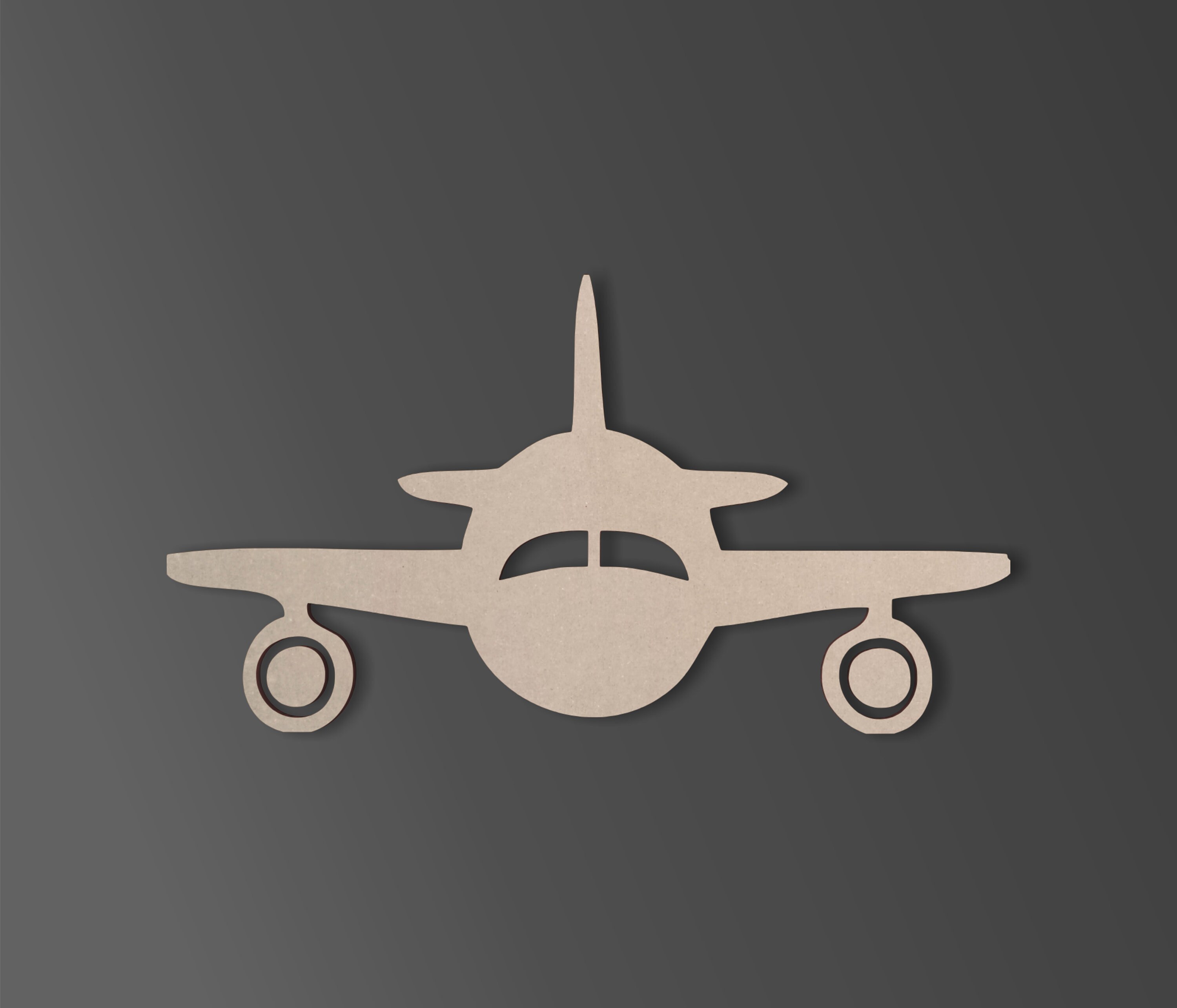 Unfinished Wooden Airplane Cutout: MDF Wall Decor, DIY Craft - Etsy