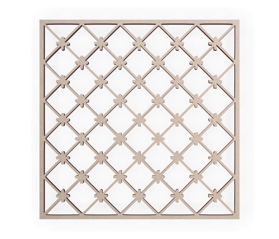 Wood Criss Cross Knot Fretwork Panel Mandala Wall Art for - Etsy