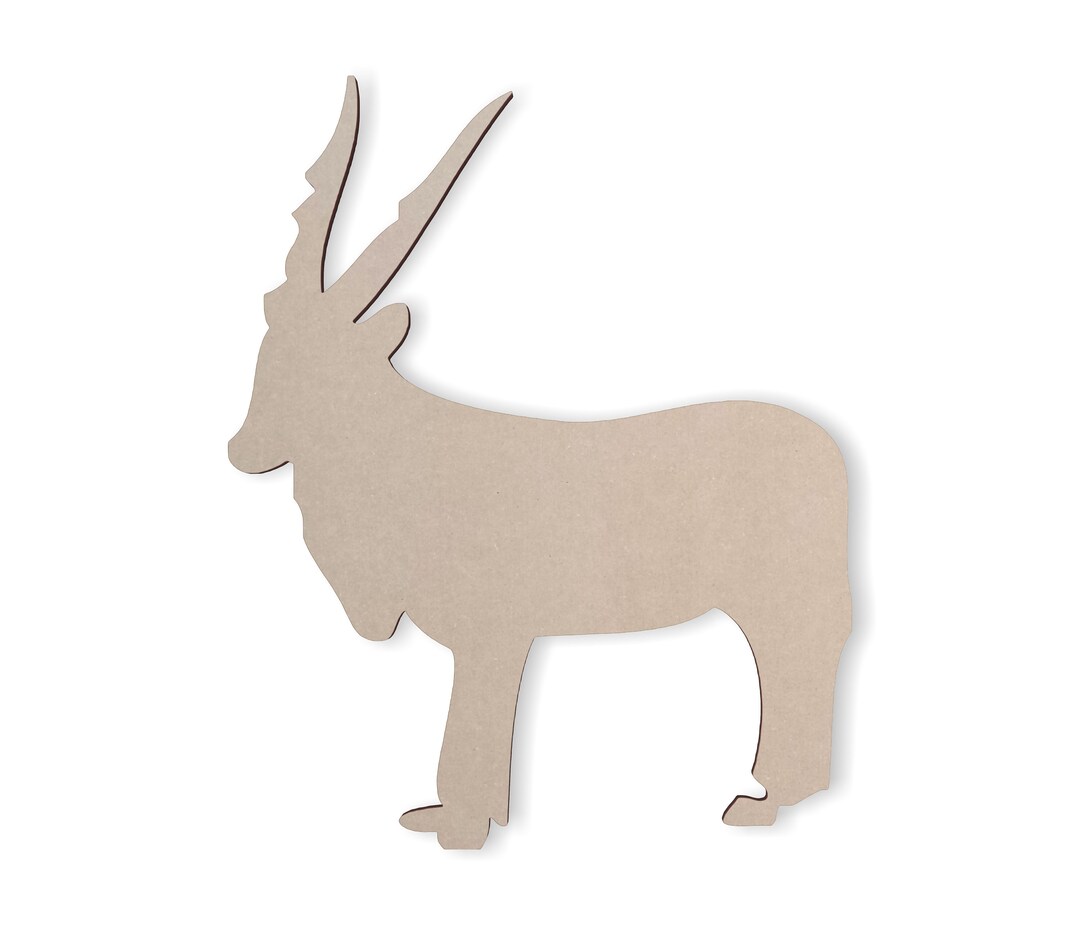 Unfinished Wooden Antelope Shape: DIY Wall Art Decor - Etsy