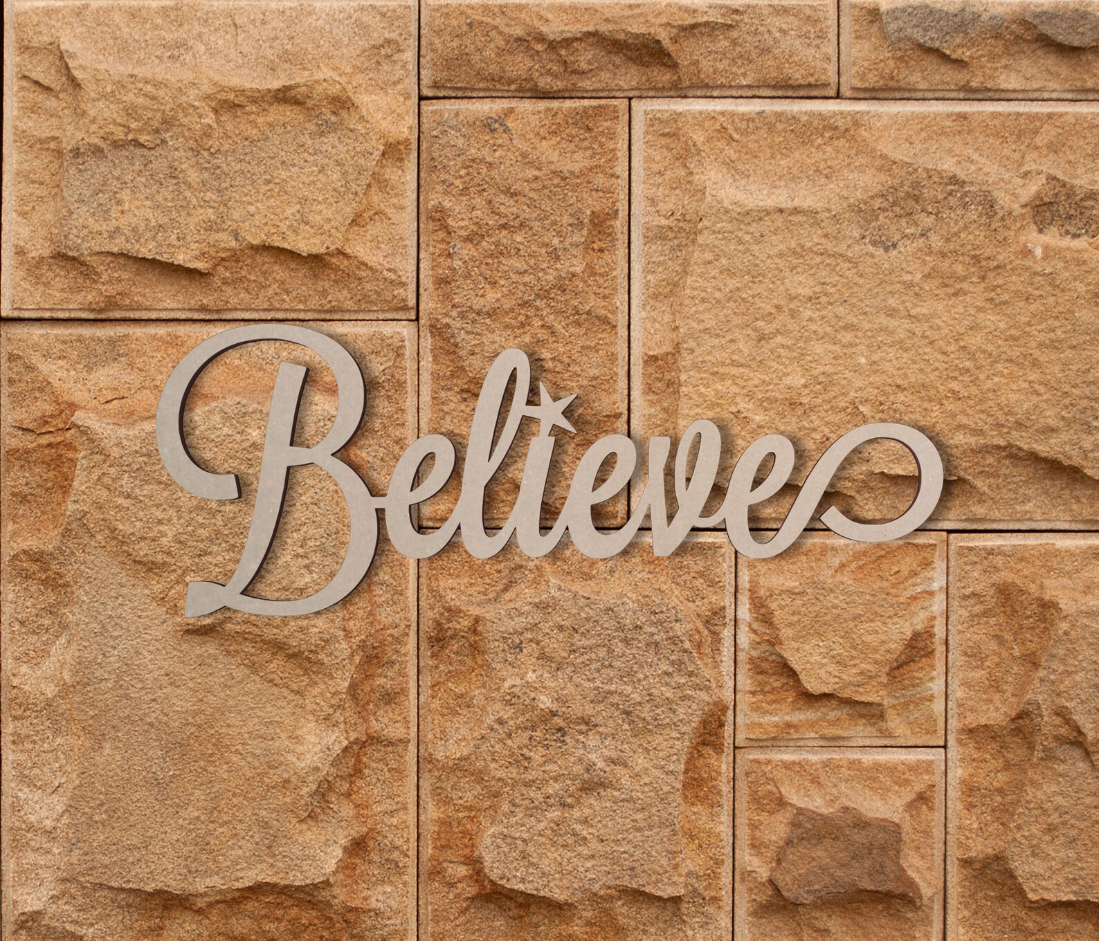 Believe Wall Decor Word - Cutout, Home Decor, Unfinished and Available ...