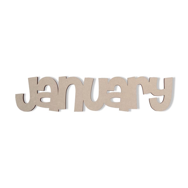 January Word Art - Etsy
