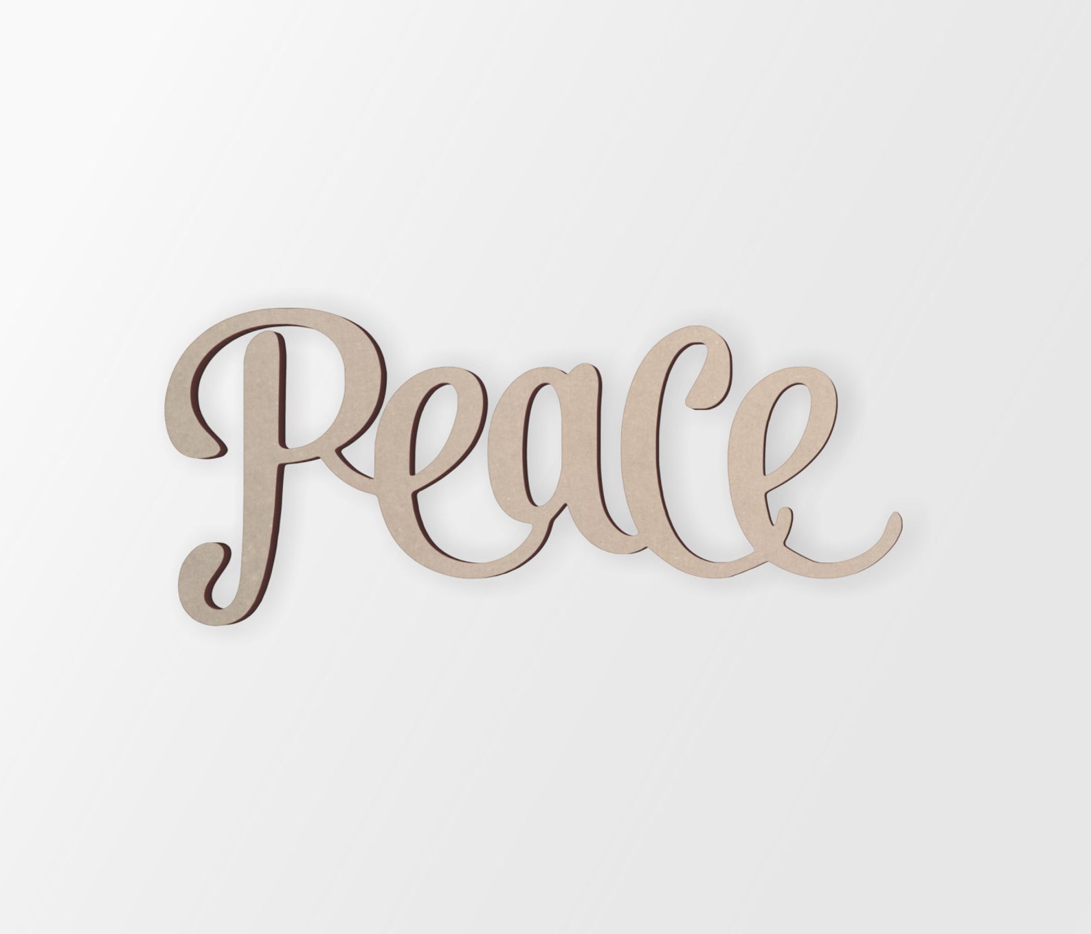 Peace Wall Decor Word Cutout Home Decor Unfinished and - Etsy