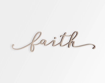 Wooden Faith Sign | Etsy