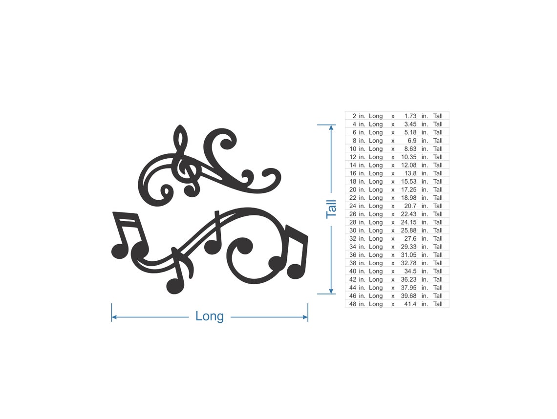 Wooden Shape Musical Notes 2 Pieces Music Room Decor Wall - Etsy